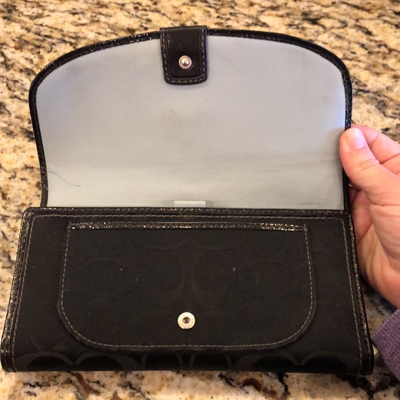 Coach | Bags | Coach Signature Checkbook Wallet | Poshmark